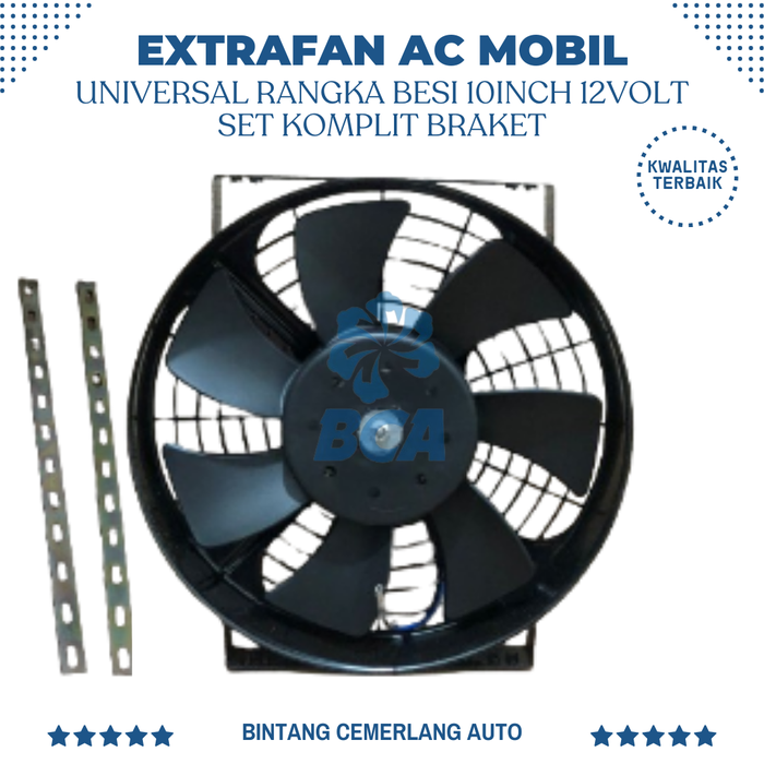 Jual EXTRA FAN KONDENSOR AC Mobil Universal Bahan Besi Set Komplit ...