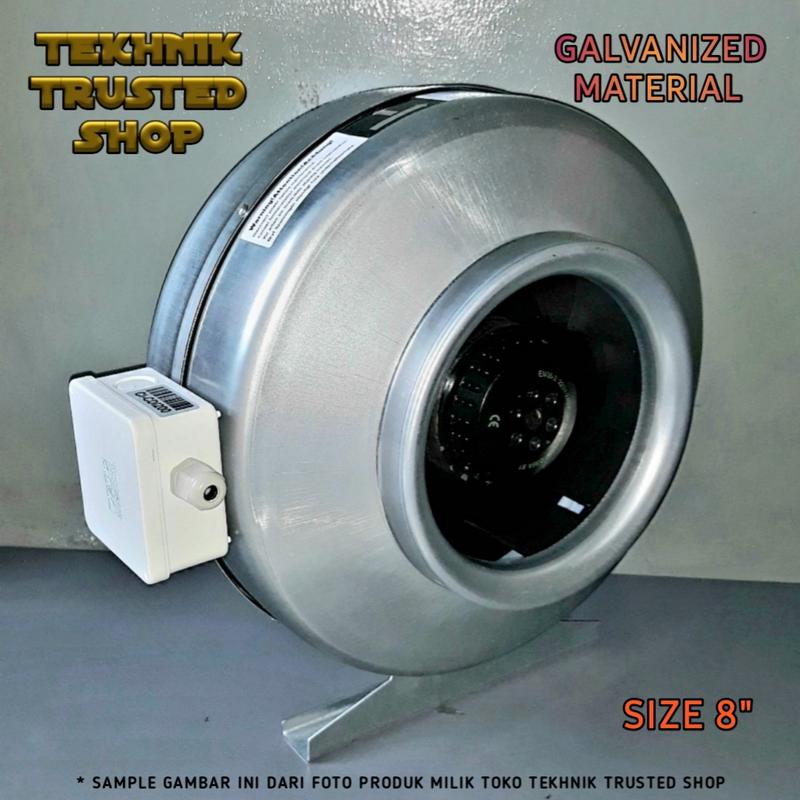Centrifugal blower hisap Duct inline size 8" CDI.200 - Shop | Tokopedia