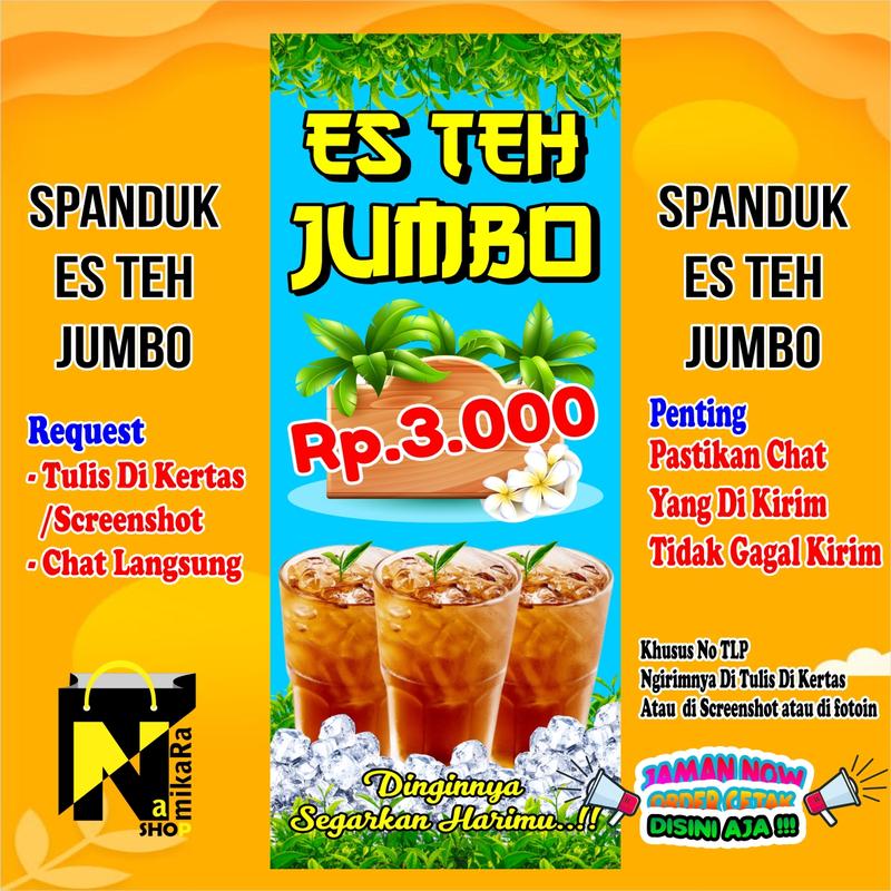 Spanduk Banner Es Teh Manis Keren / Banner Es Teh Manis Viral - Shop ...