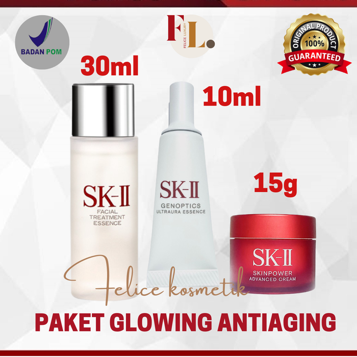 Promo SK-II SKII SK2 SK II PITERA FTE ESSENCE GENOPTICS ULTRA AURA ...