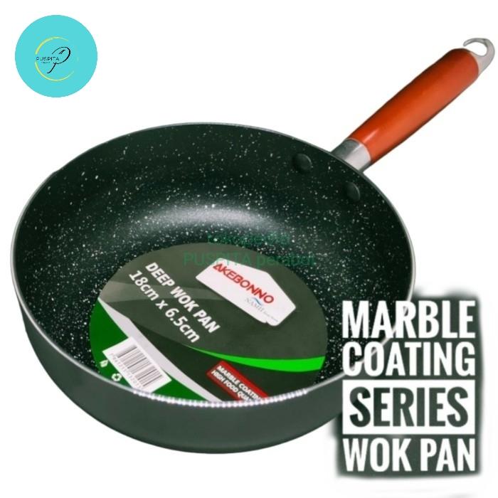 Jual DEEP WOK PAN MARBLE COATING | TEPLON SETAINLESS AKEBONO ANTI ...