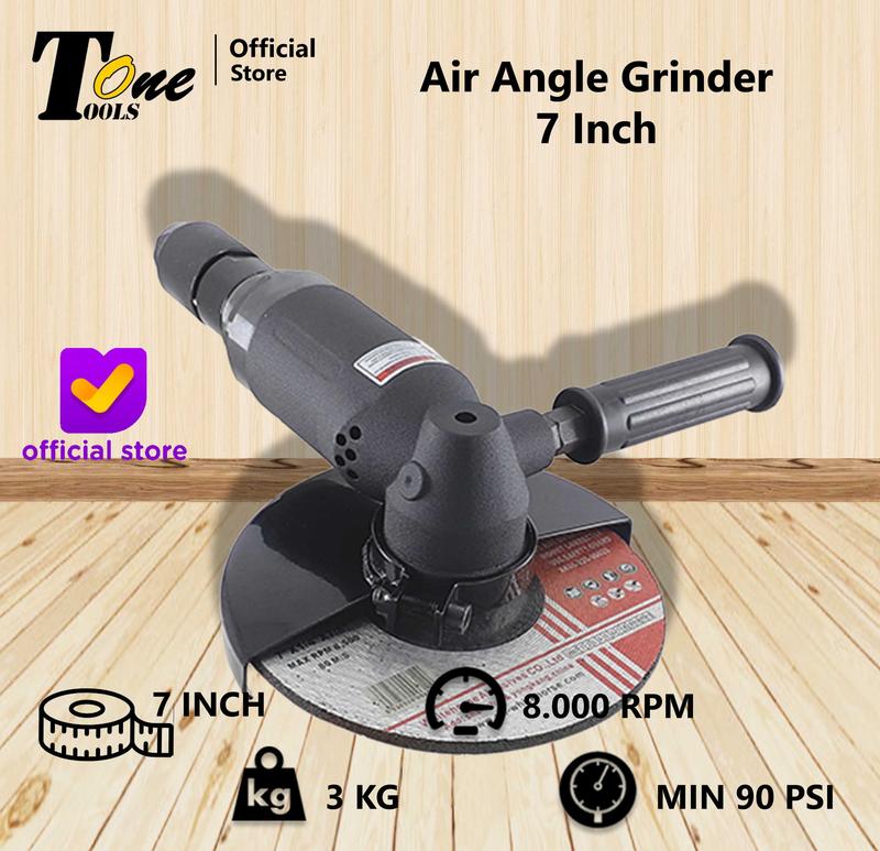 Perkakas Bengkel Air Angle Grinder Mesin Gerinda Tangan 7" Inch - Shop ...