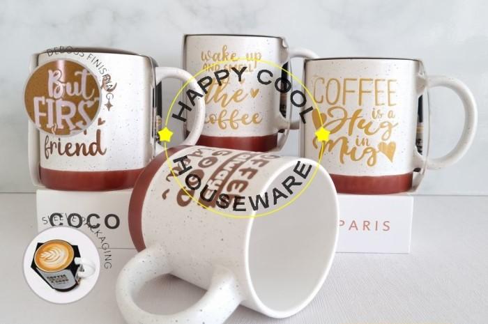 HOMECO 1pcs White Mug 11oz Coffee Deboss Sleeve Gelas Coffee - Shop ...