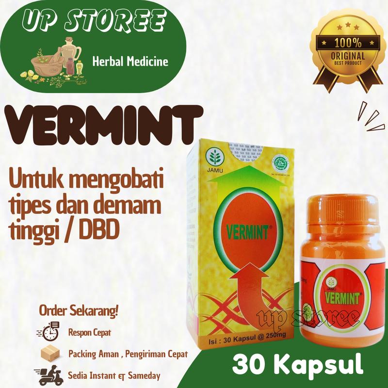 vermint isi 30 kapsul @250mg - Shop | Tokopedia