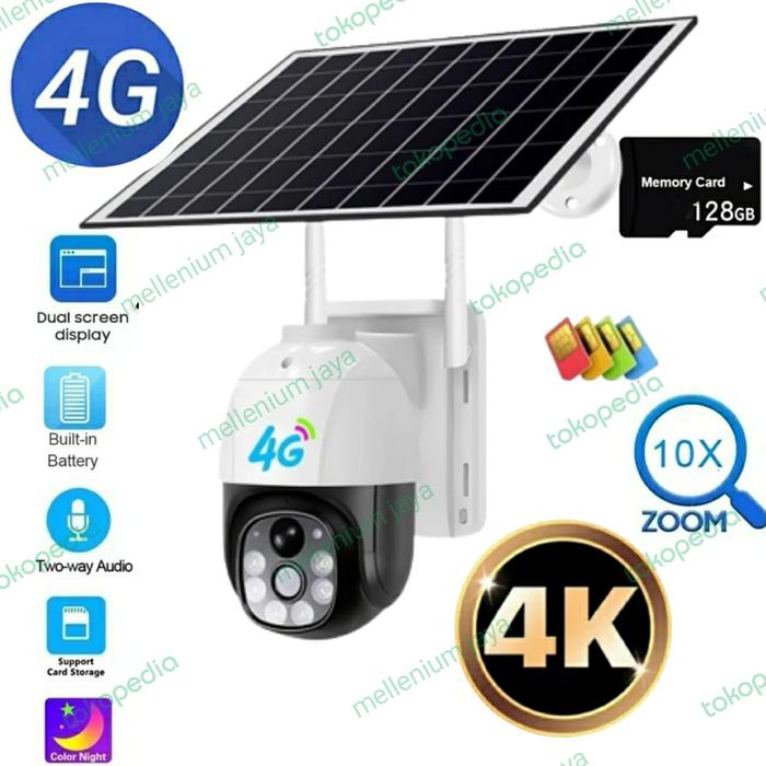 Jual NEW CCTV IP OUTDOOR TENAGA SURYA PANEL PAKAI SIM CARD 4G V380 CCTV ...