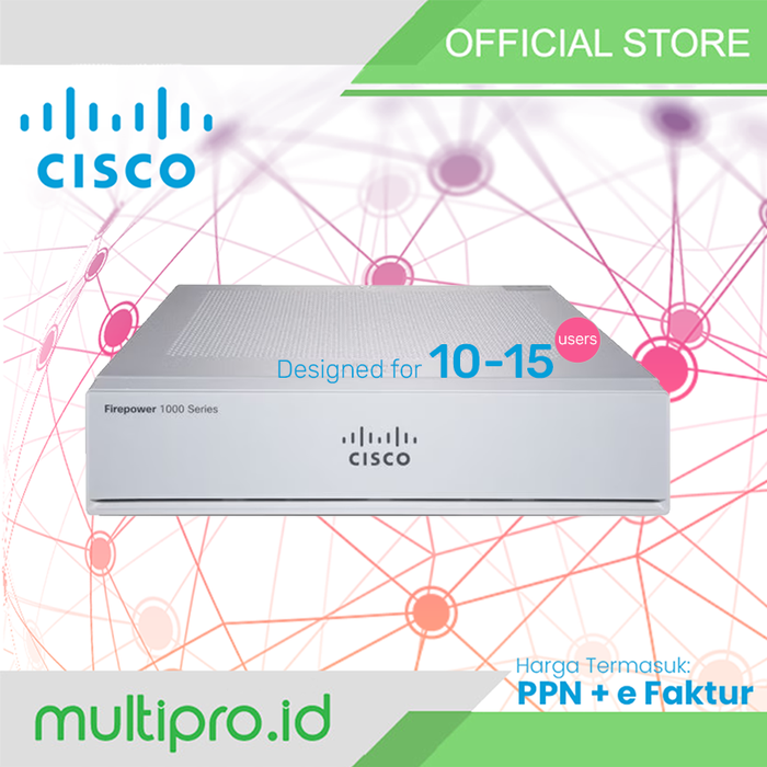 Promo Firewall Cisco Firepower 1010E Non PoE Garansi 1 Tahun SmartNet ...