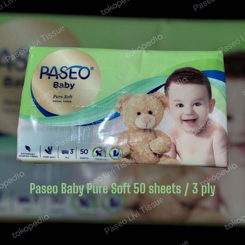 PASEO BABY Facial Tissue 50 sheets 3Ply (LEMBUT dan TEBAL) - Shop ...