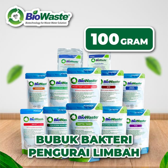 Jual Biowaste Bakteri Pengurai Limbah MBG 100 gram - Grease Trap ...