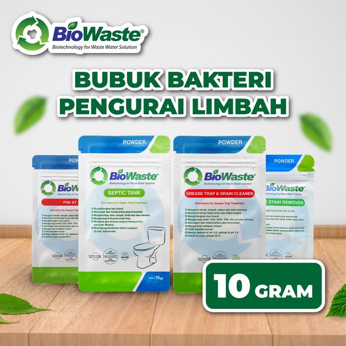 Jual Biowaste Bubuk Bakteri Pengurai Limbah MBG 100 gram - Grease Trap ...