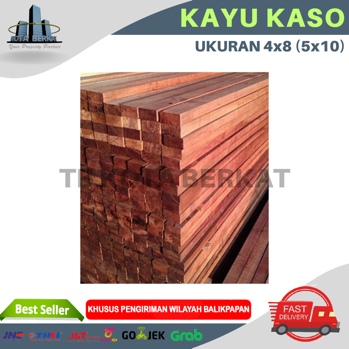 Jual KAYU KASO MERANTI / BALOK KAYU UK. 4 x 8 (5x10) - PERBATANG - Kota ...