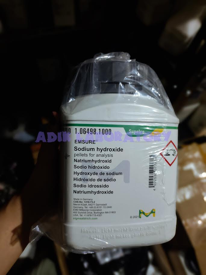 Jual Sodium Hydroxide / Natrium Hidroksida / NaOH Pro Analis Merck ...