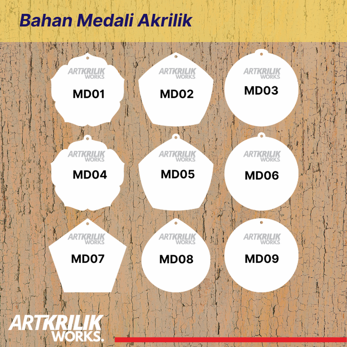 Jual BAHAN MEDALI WISUDA POLOS 6,5CM TEBAL 2MM - MD04, Bening - Kota ...