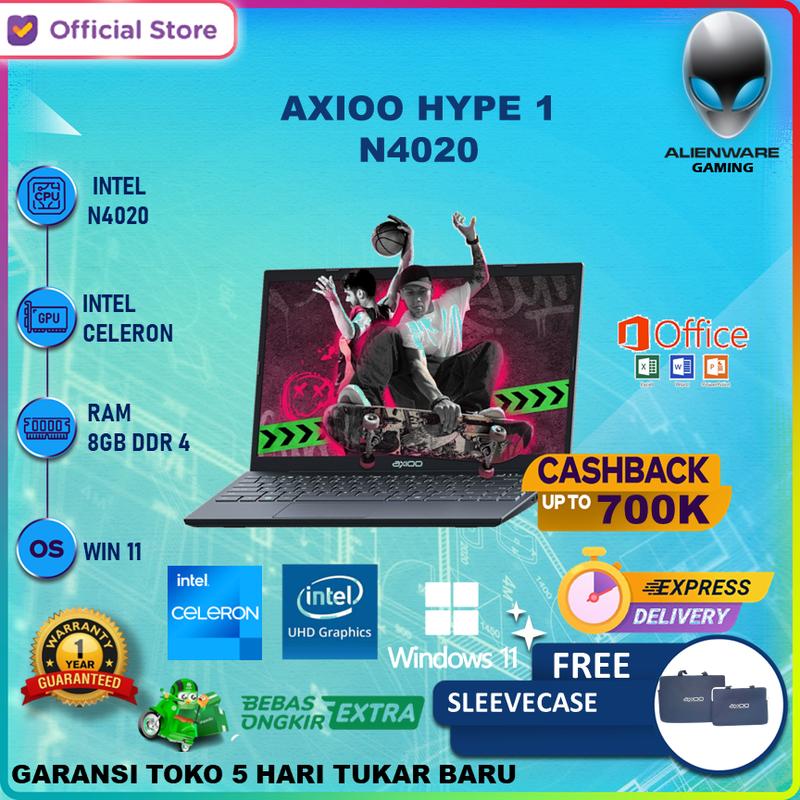 AXIOO MYBOOK HYPE 1 N4020 8GB 384GB W11 14.0 GRY - Shop | Tokopedia