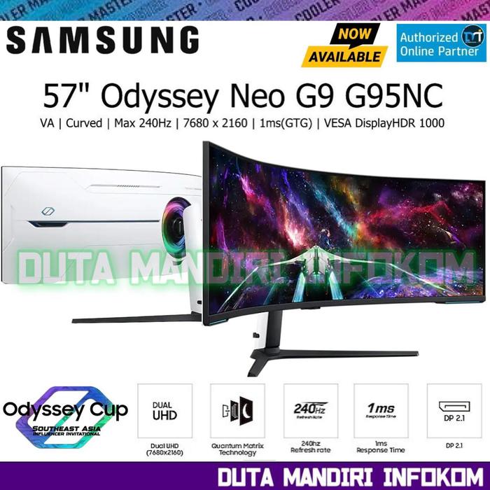 Promo SAMSUNG Odyssey Neo G9 G95NC S57CG952 57" Inch Curved - Dual UHD ...