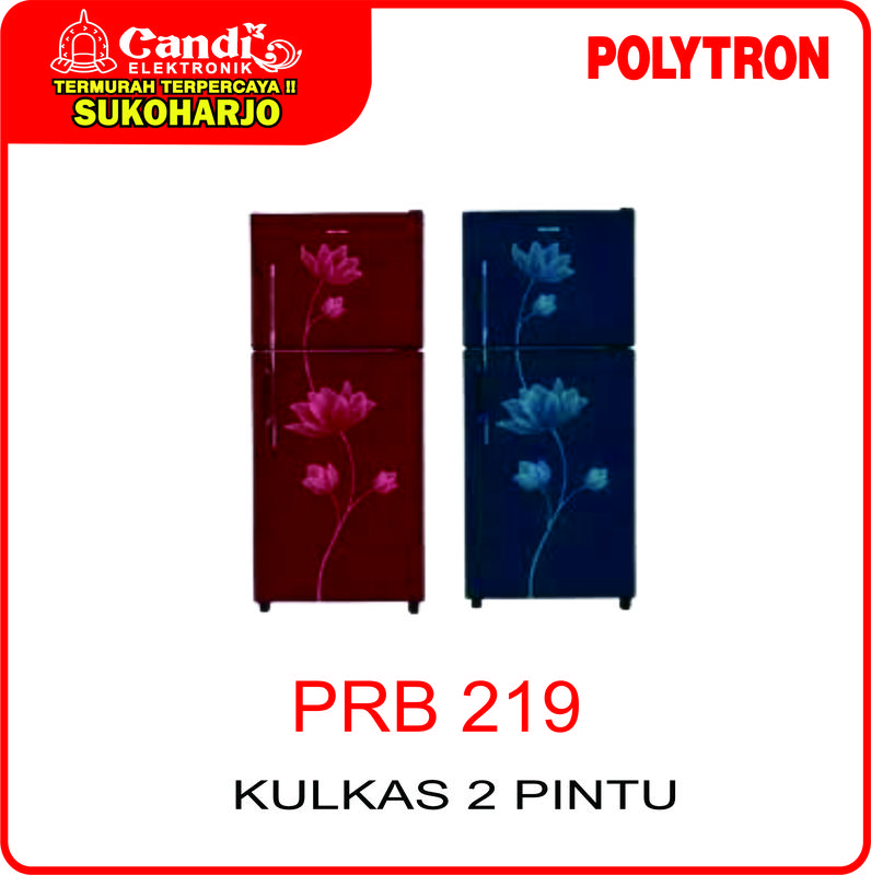 Polytron PRB 219 Kulkas 2 Pintu PRB219 Garansi 5 Tahun 210 LITER - Shop ...