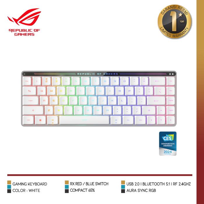Promo ASUS ROG Falchion RX Low Profile 65% compact wireless gaming ...