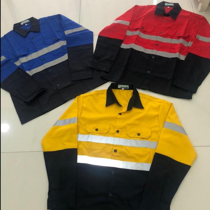 Jual Safety Baju Wearpack Kerja Lapangan Seragam Tambang Kombinasi K3 ...