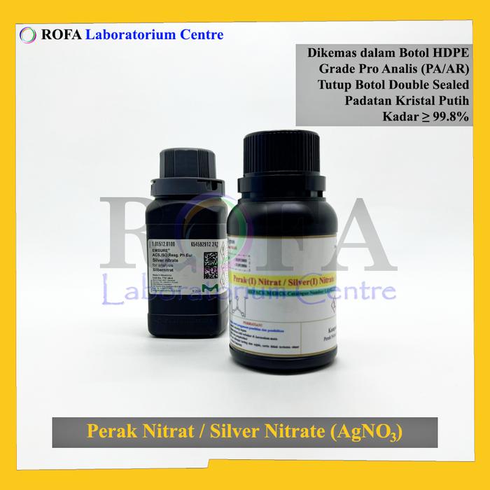 Jual Perak Nitrat / Silver Nitrate / Argentous Nitrate / AgNO3 Merck 99 ...