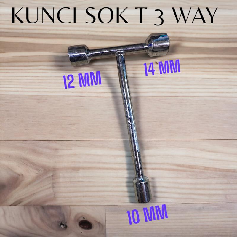 KUNCI SOK T KECIL 10-12-14MM SILVER CHROME - Shop | Tokopedia