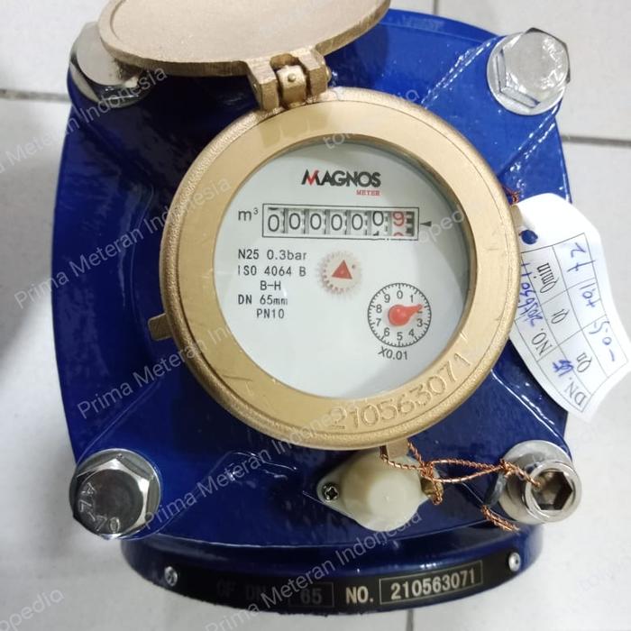 Jual Water Meter Magnoss 2,5 inch DN65 mm/Meteran air Magnos 50°C ...