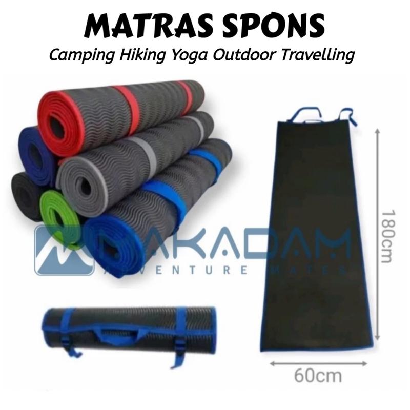 matras camping hiking outdoor yoga karet spon tni - Shop | Tokopedia