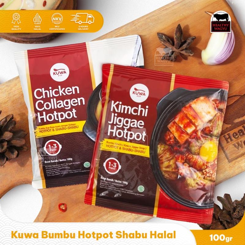 Kuwa Bumbu Kuah Hotpot Shabu Shabu Instant Halal 100gr - Shop | Tokopedia