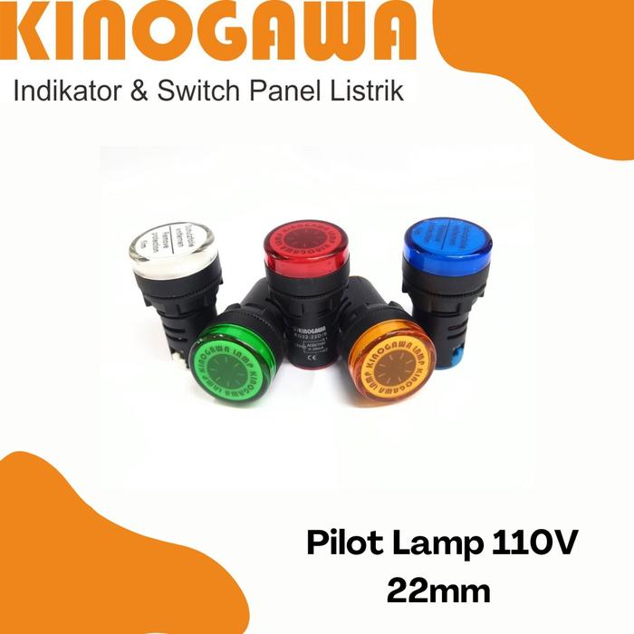 Jual KINOGAWA Pilot Lamp LED Lampu Indikator 22mm untuk Panel Listrik ...