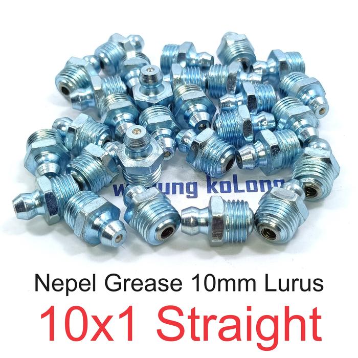 Jual Nepel Grease 10mm Lurus nipple gemuk fitting straight stempet 10 ...