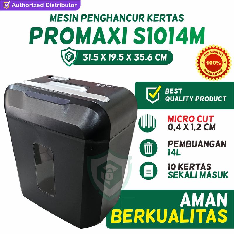 Mesin Penghancur Kertas Paper Shredder Promaxi S1014M Micro Cut - Shop ...