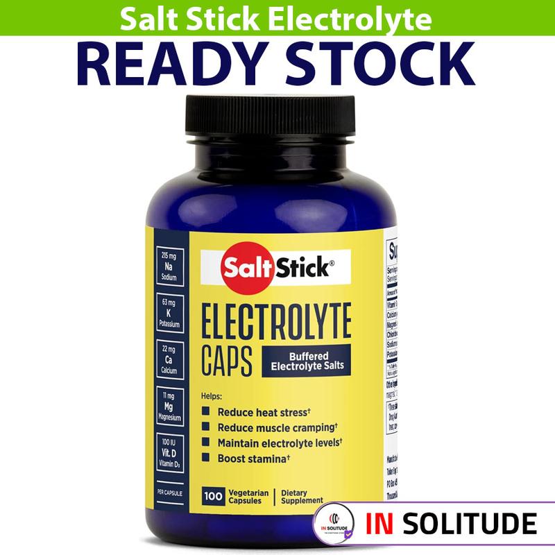SaltStick Electrolyte Capsules with Vitamin D -100 Capsules Salt Stick ...