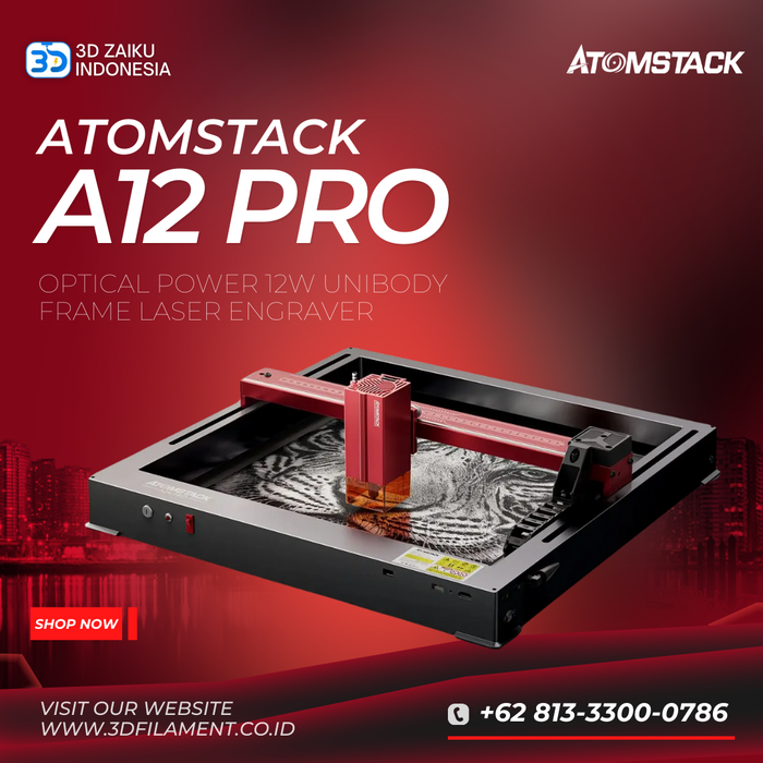 Promo Original Atomstack A12 Pro Unibody Laser Engrave Machine Full ...