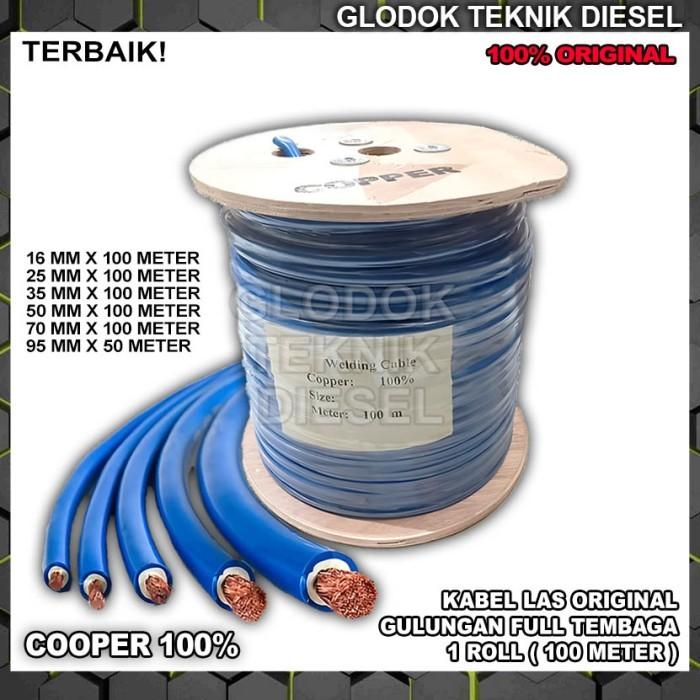 KABEL LAS 16mm FULL TEMBAGA WELDING CABLE 16 mm FULL COPPER WIRE ORI ...