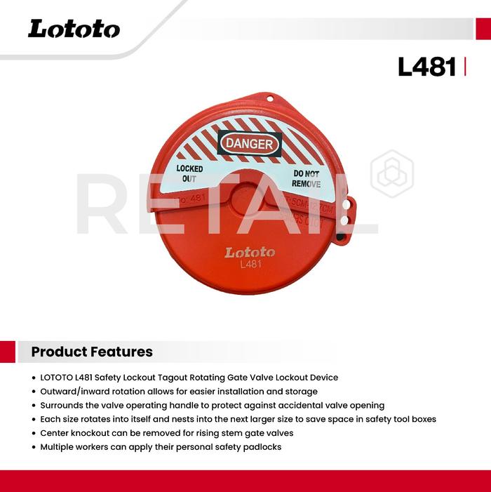 Jual LOTOTO Safety Loto Rotating Gate Valve - L481 - Jakarta Barat ...