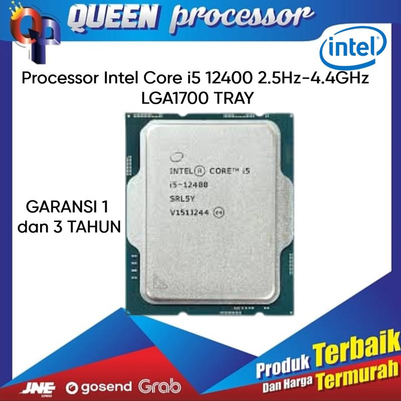 PROCESSOR INTEL CORE I5 12400 4.40 GHz TRAY SOCKET 1700 3 TAHUN - Shop ...