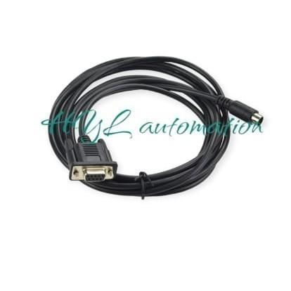 Jual Kabel Mini Din 6Pin to db9 PLC QC30R2 RS232 db9 female, kabel PLC ...
