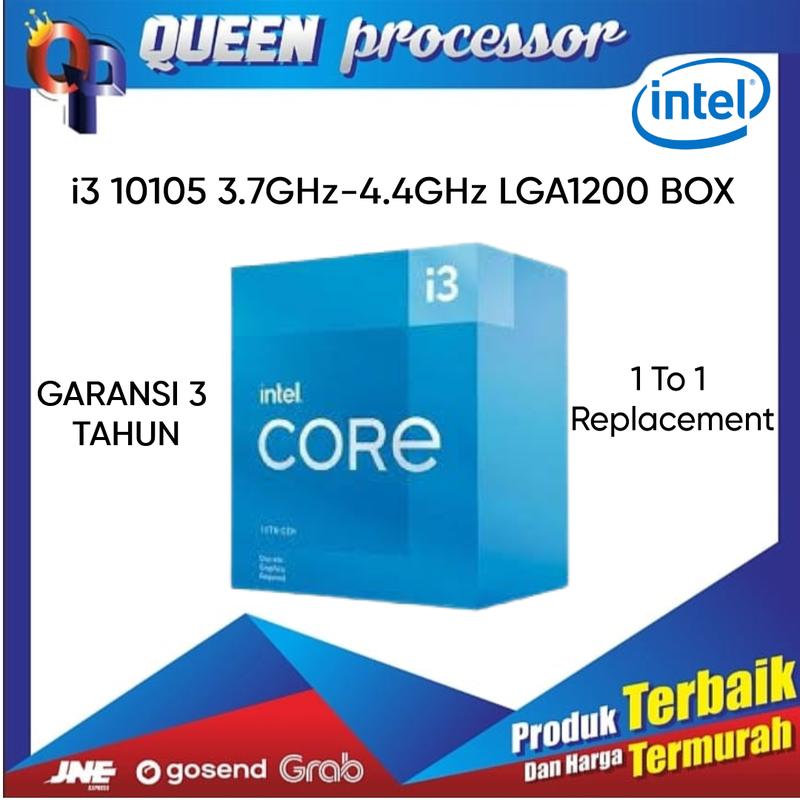PROCESSOR INTER CORE i3 10105 3.7 GHz BOX SOCKET 1200 GARANS - Shop ...