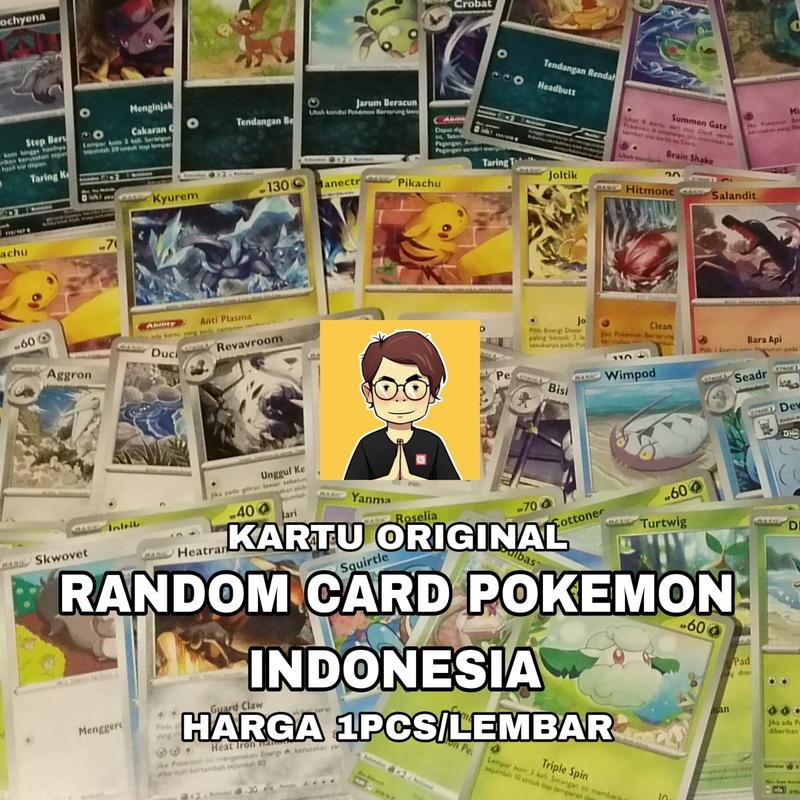 KARTU POKEMON INDONESIA - BULK RANDOM TCG ORIGINAL CARD (POKEMON - Shop ...