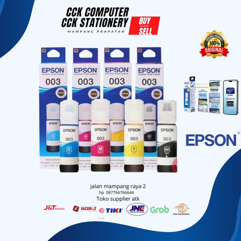 Tinta botol epson 003 Black Cyan Magenta yellow L3110 L 3150 - Shop ...