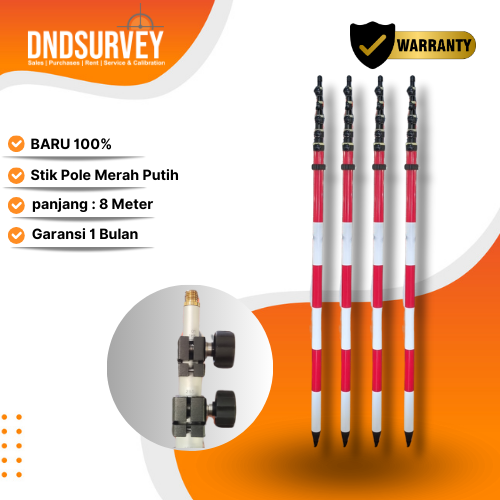 Jual Stik Pole Jalon Survey Merah Putih 8 meter - Kab. Bandung - Dnd ...
