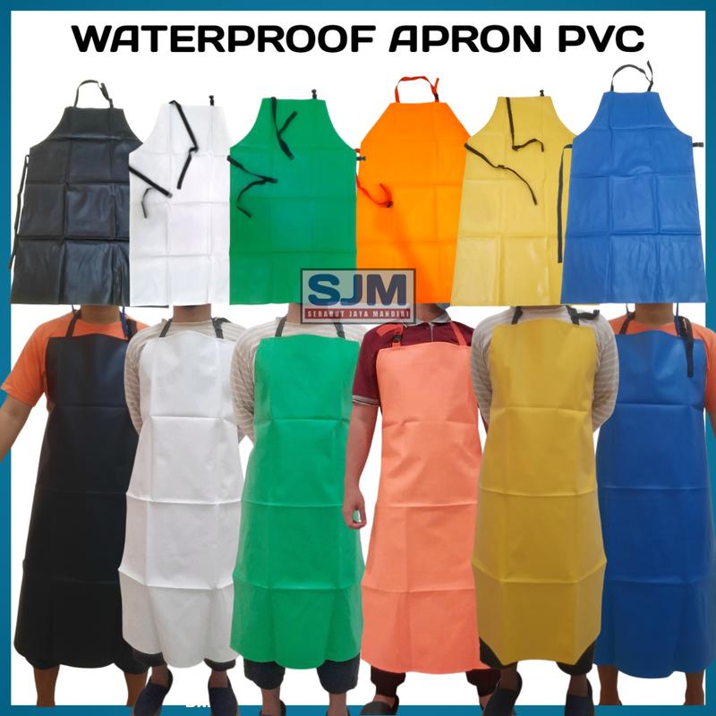 Apron Putih Industri Celemek Spnlak PVC 1 Sisi Pupuk Anti Cairan - Shop ...