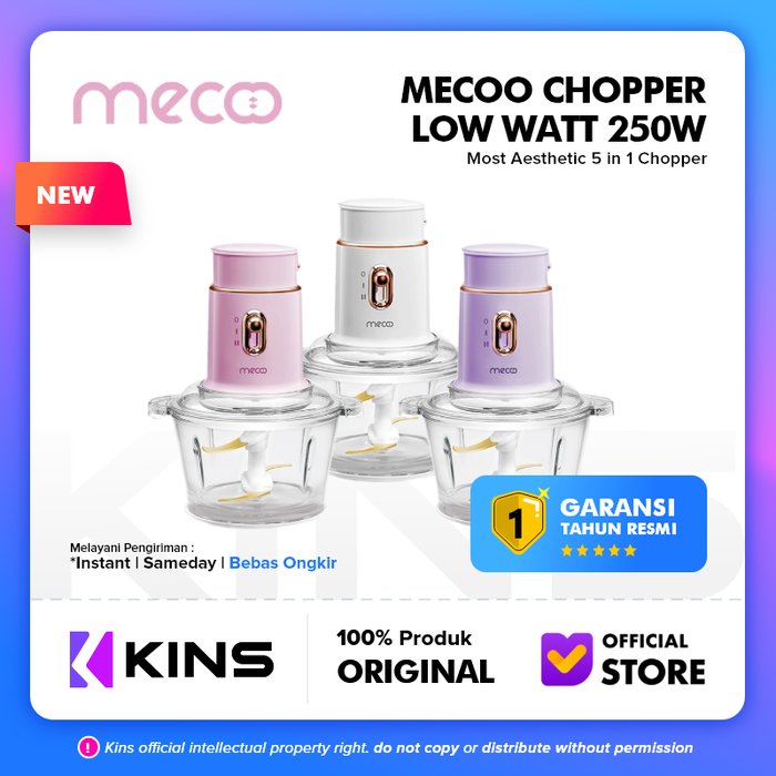 Promo Mecoo Most Aesthetic 5 in 1 Chopper Antibacterial Odorless ...