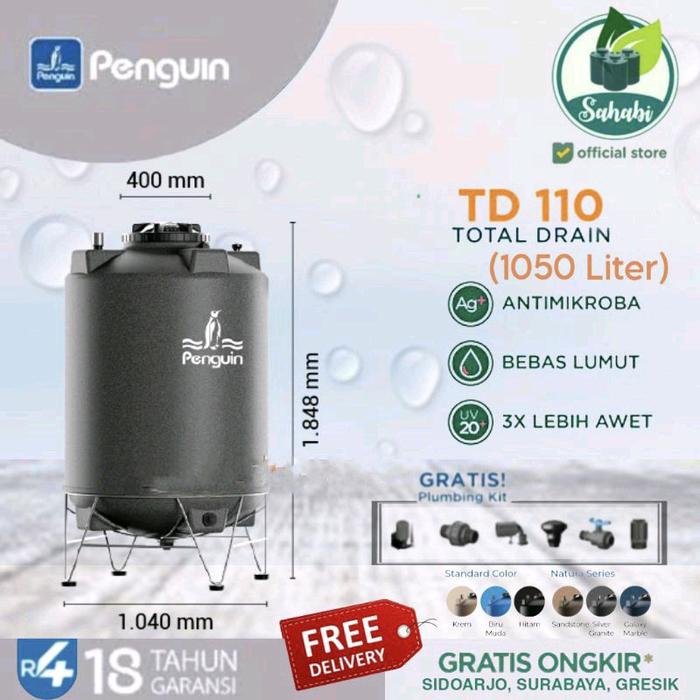 Jual Tandon Air / Tangki Air / Toren Air PENGUIN TOTAL DRAIN Ukuran ...