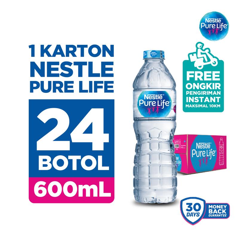 Air Mineral Nestle Pure Life 600mL - 1 Karton / Pure Life / Air - Shop ...