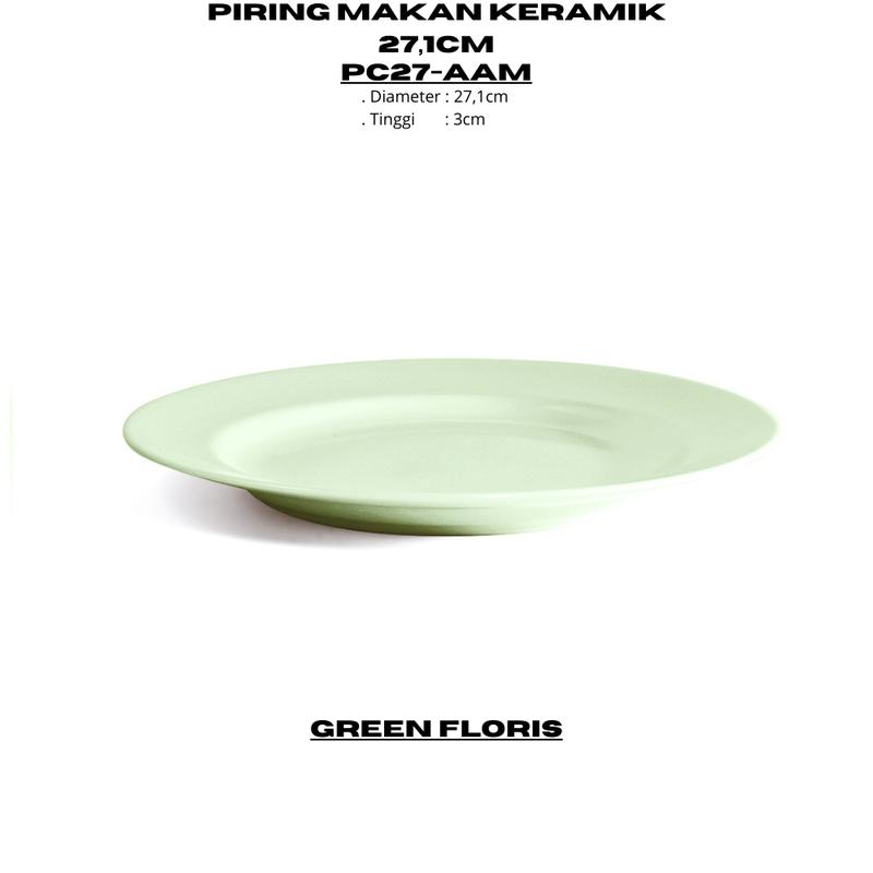 Piring Hotel / Piring Makan / Putih Polos By Indo Keramik 27,1CM (1PCS ...