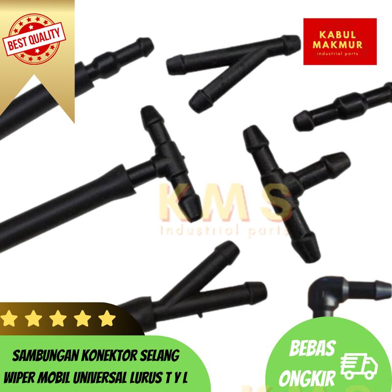 Sambungan Konektor Selang Wiper Mobil Universal Lurus T Y - Shop ...