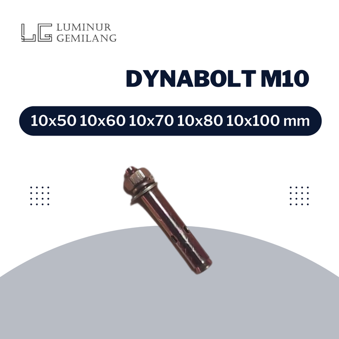 Jual Dynabolt Dinabol Baut Beton Dinding Tembok M10 10mm x 50mm - 10mm ...
