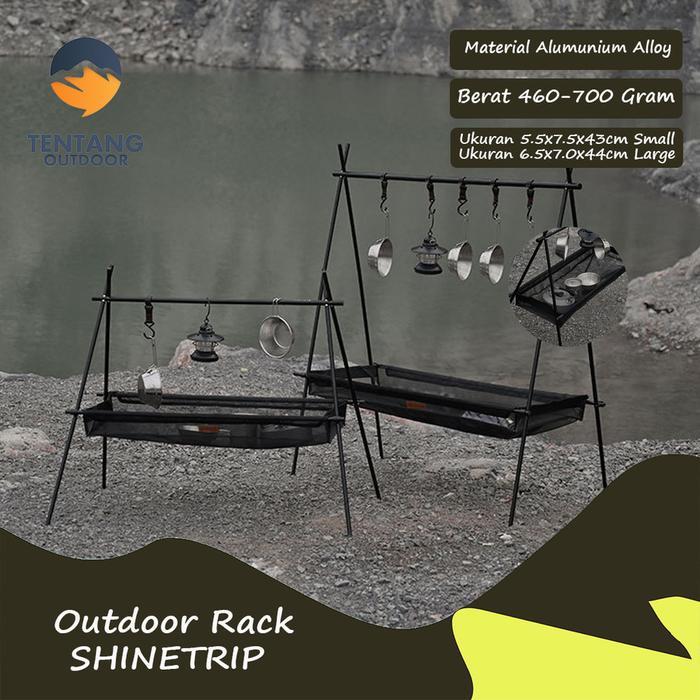 Jual Rak Tenda Camping Aluminium Portable Tripod Hanging Rack Outdoor ...