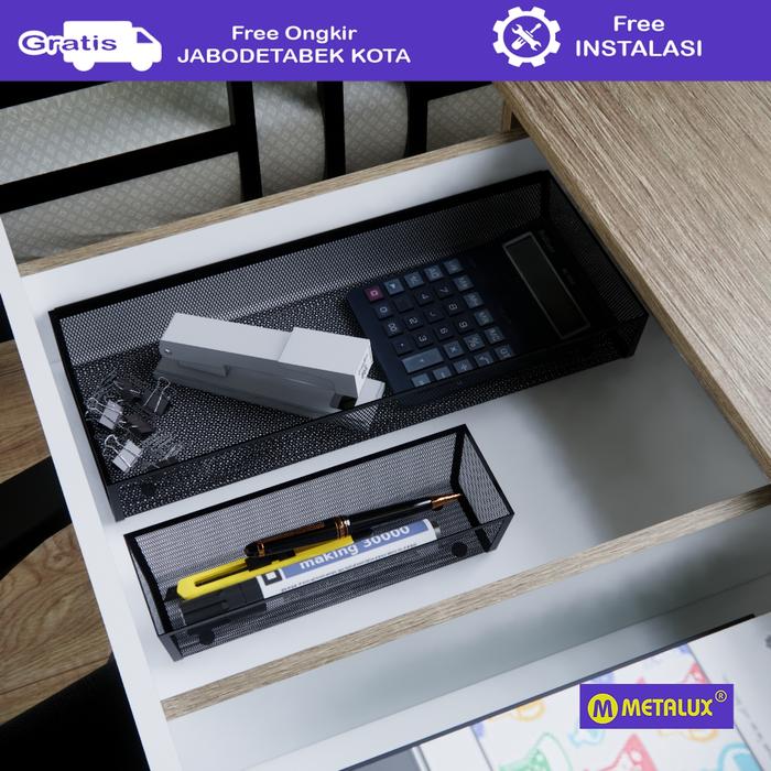 Promo METALU NEJO - Partisi Laci | Keranjang ATK | Drawer Desk ...