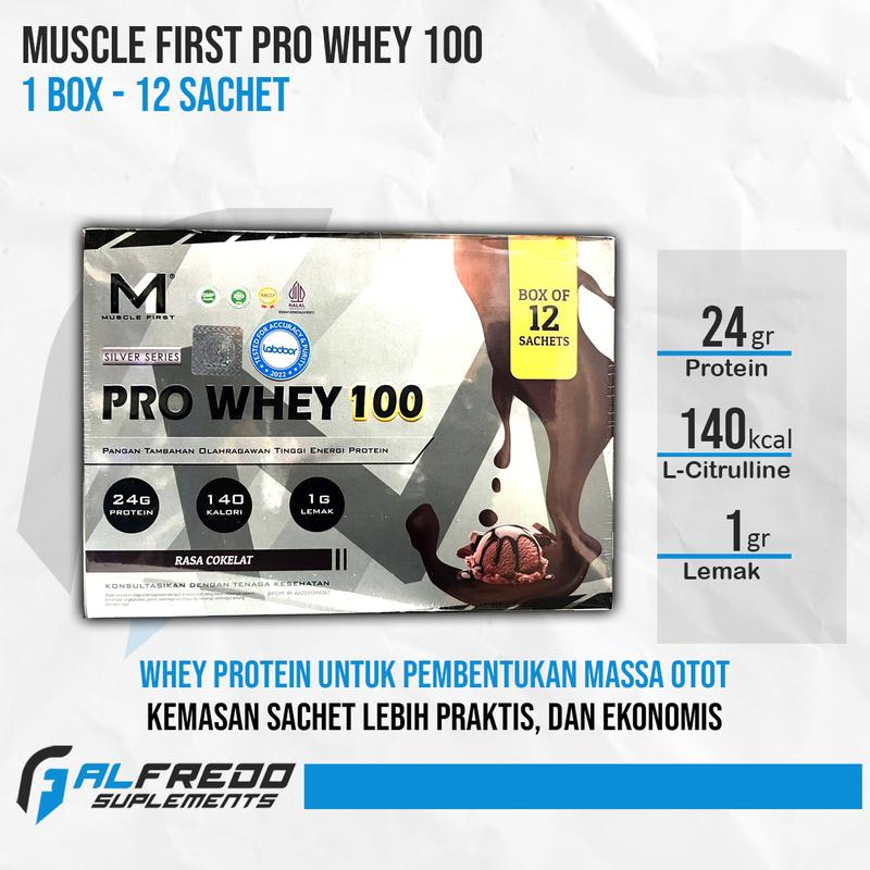 M1 Pro Whey Box 12 Sachet Whey Protein Muscle First - Shop | Tokopedia