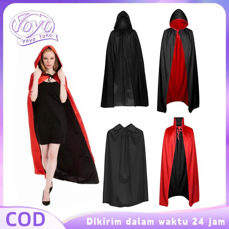 140cm Jubah Halloween/Costum Helloween/Kostum Drakula Anime Cosplay ...